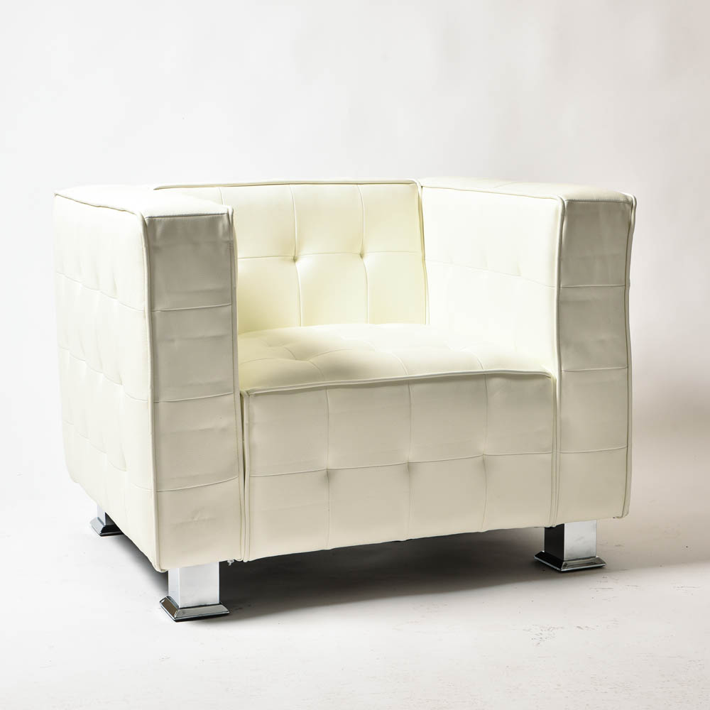 White Club Chair - Ashley and Company