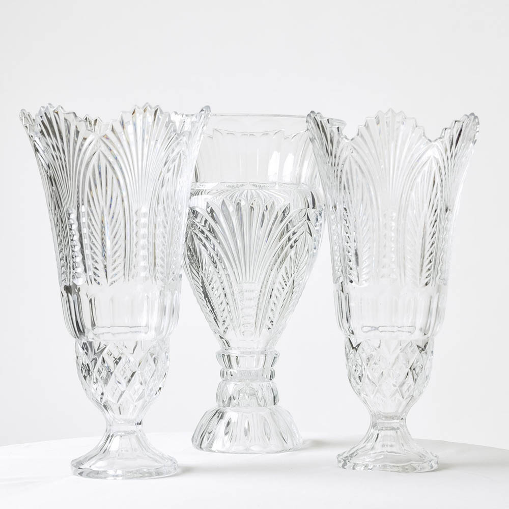 Cut Glass Vases - Ashley and Company