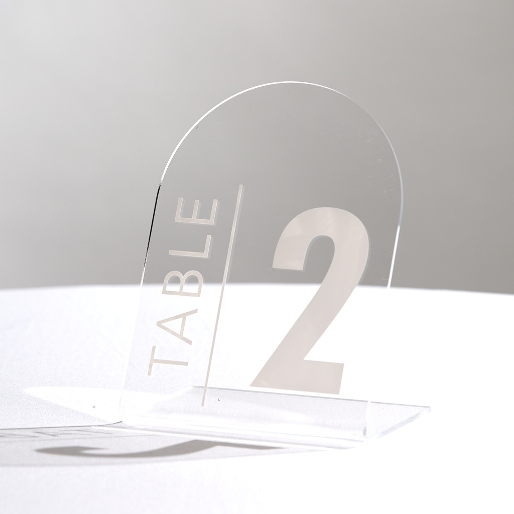 Block Acrylic Table Numbers - Ashley and Company