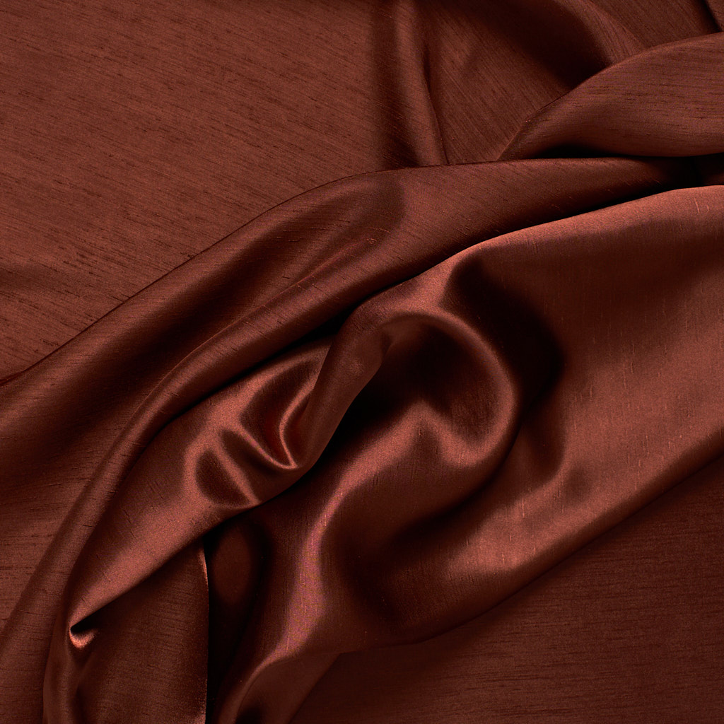 Chocolate Shantung - Ashley and Company