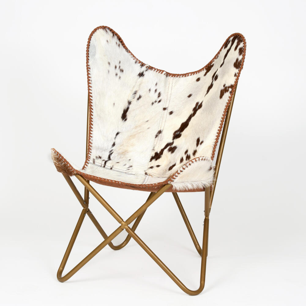 Cowhide Slingback Chair - Ashley and Company