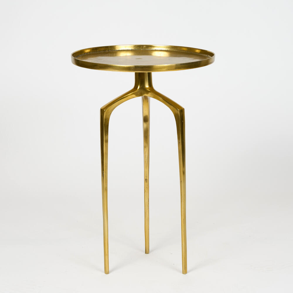 Gold Metal End Table - Ashley and Company